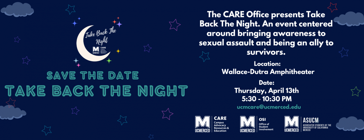 Take Back the Night Banner | CARE Office